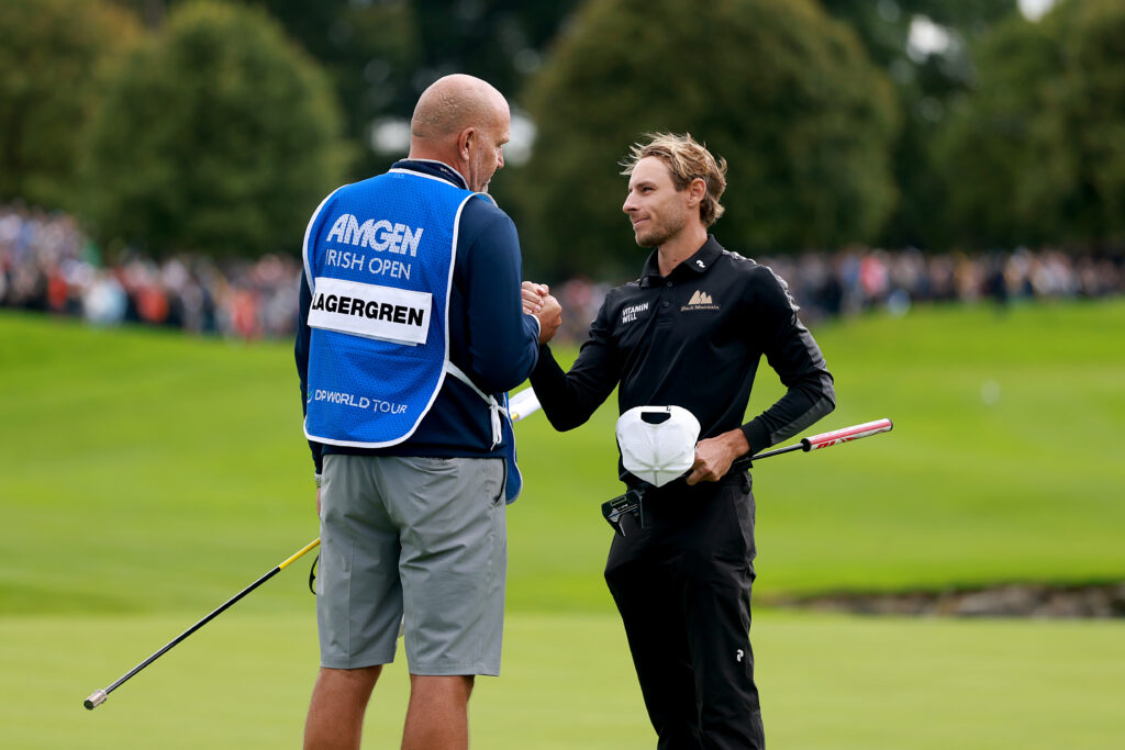 Frustrated Joakim Lagergren reacts after losing to Rory McIlroy at the ...